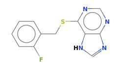 Purine, 6-(o-fluorobenzylthio)-